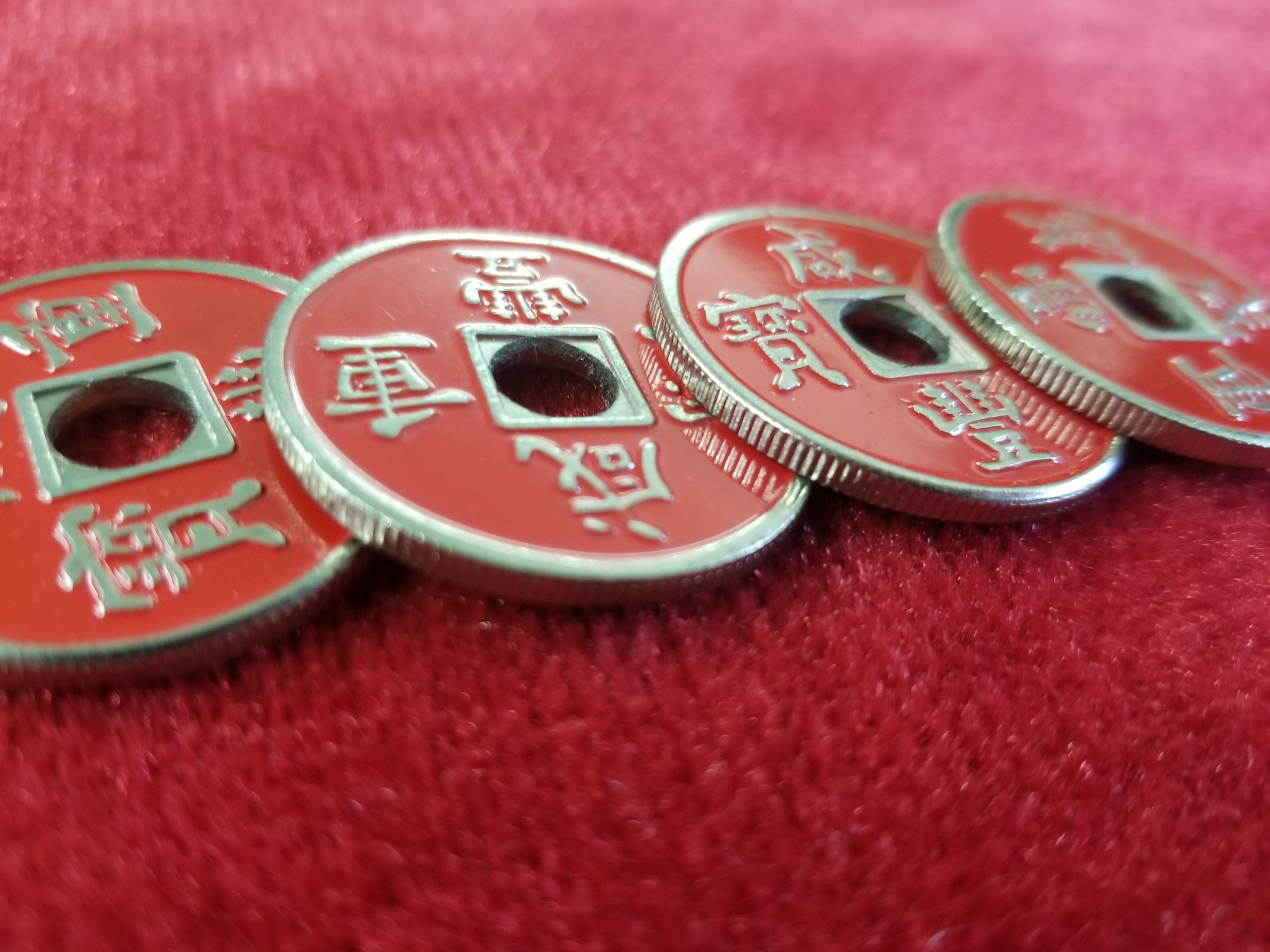 SET OF 4 CHINESE COINS - Mark Mason JB Magic UK